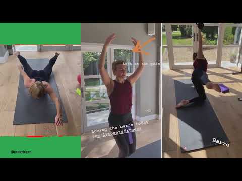 Gabby Logan @home workout feet