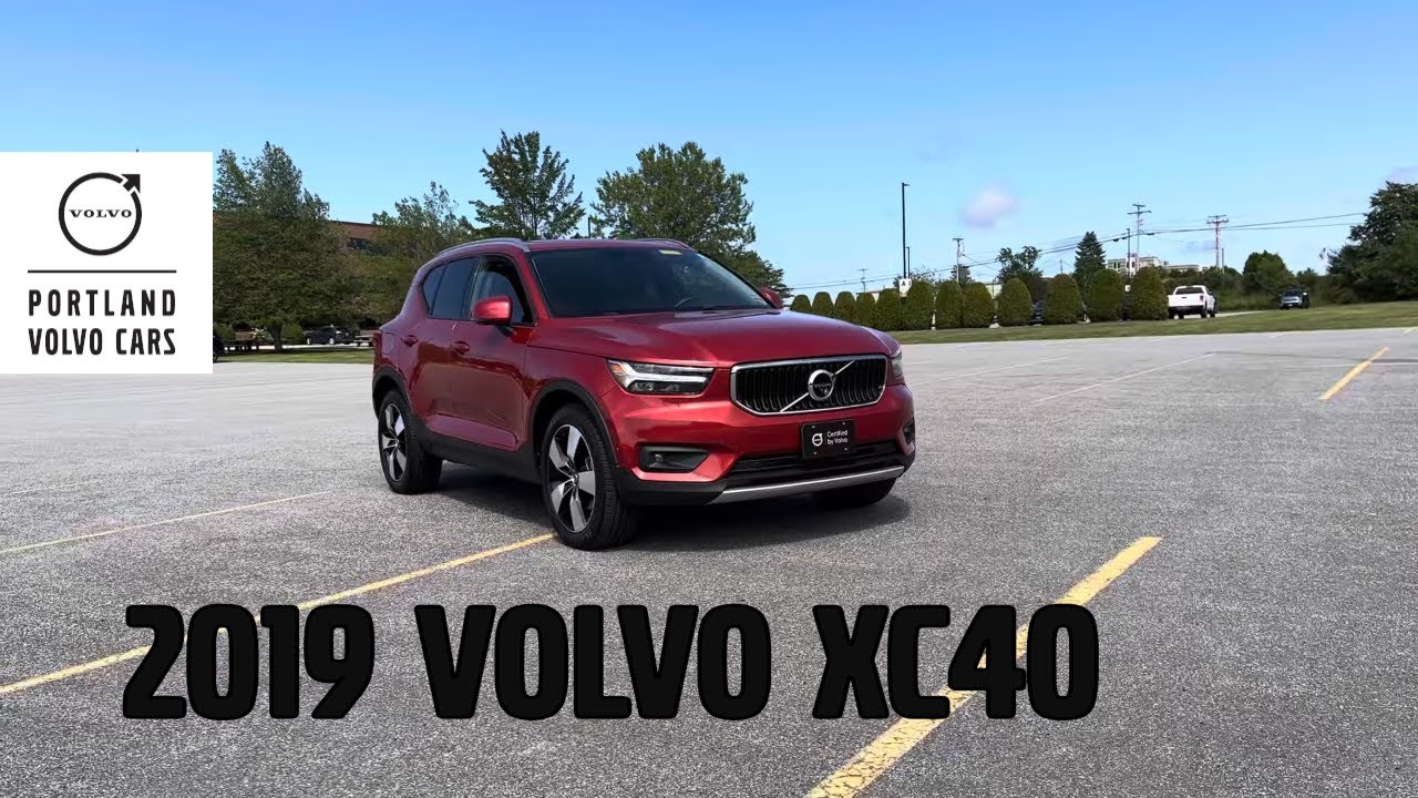 2019 Volvo XC40: Make A Statement In Fusion Red Metallic - YouTube