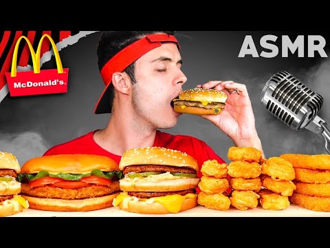 ASMR DAS COMIDAS MAIS FAMOSAS DO MCDONALDS! (GOSTO DEMAIS)