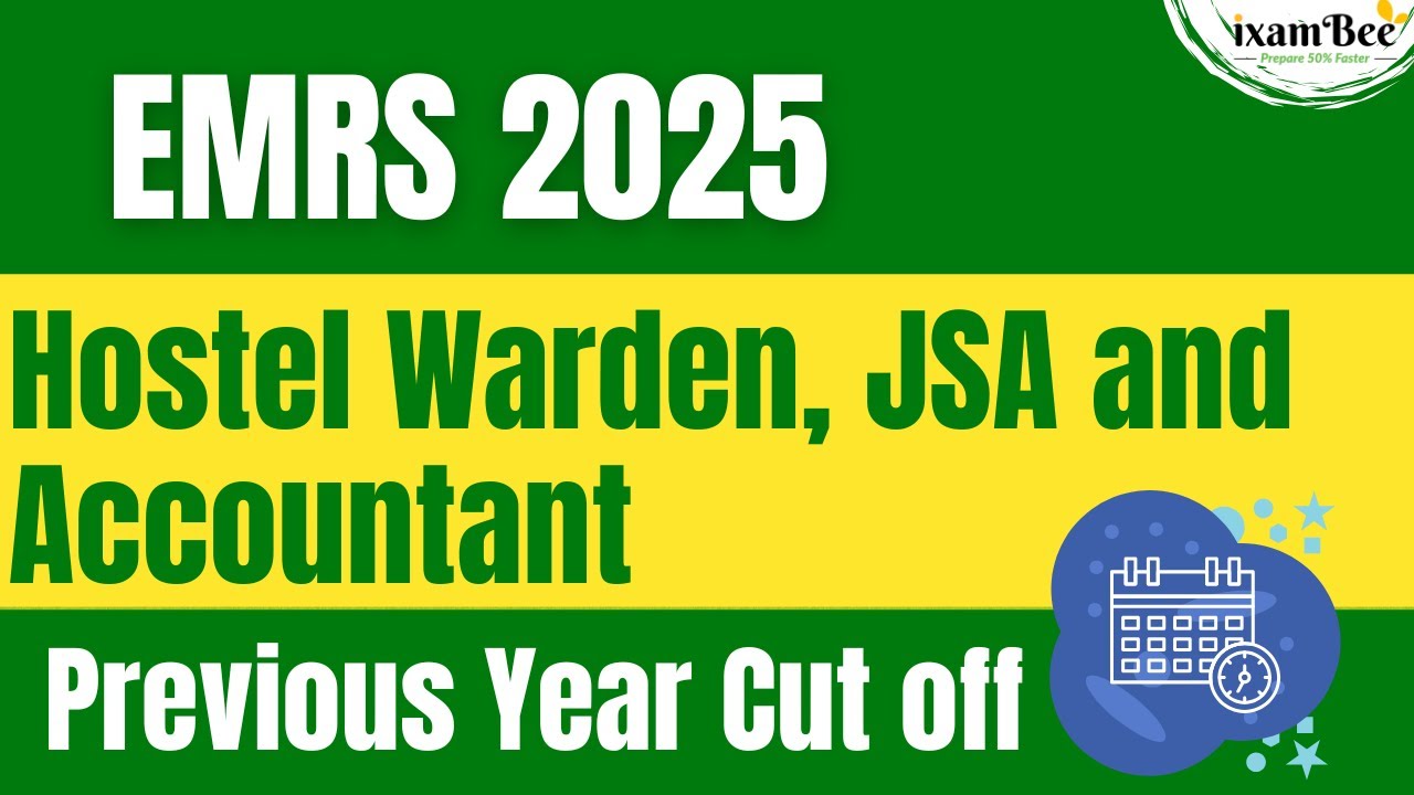 EMRS Previous Year Cut off | EMRS hostel Warden, JSA , Accountant Cut ...