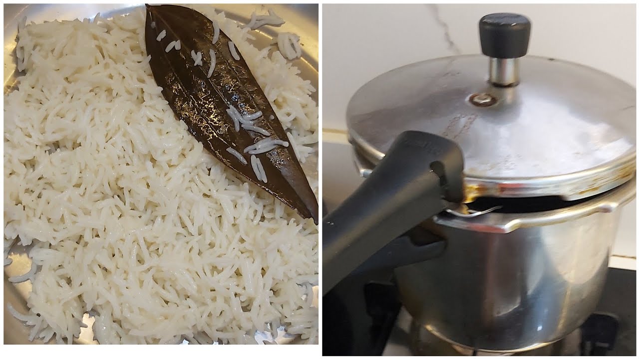 How to cook rice in pressure cooker/ quick easy method of cooking ...