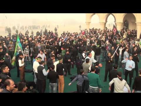 Nardaran Rəhimə xanım (ə) ziyarətgahının Hüseyniyyəsində Aşura günü Əzadarlıq məclisindən fraqment,