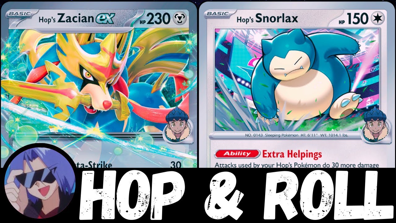 Hop's Zacian ex + Hop's Snorlax Deck || Pokémon TCG Live || Journey ...