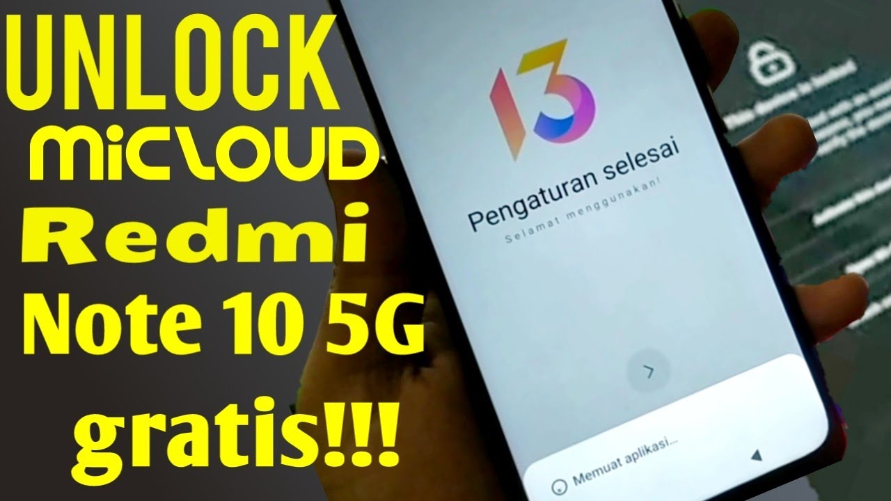 Unlock Micloud Redmi Note 10 5G/hapus akun mi redmi 10 5g - YouTube