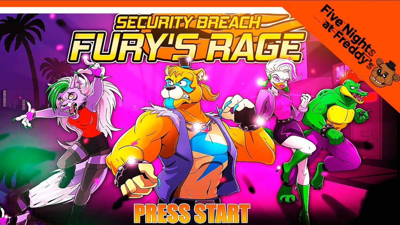 💥 НОВЫЙ ФНАФ ️ FNAF Security Breach Fury's Rage ПРОХОЖДЕНИЕ НА РУССКОМ ...