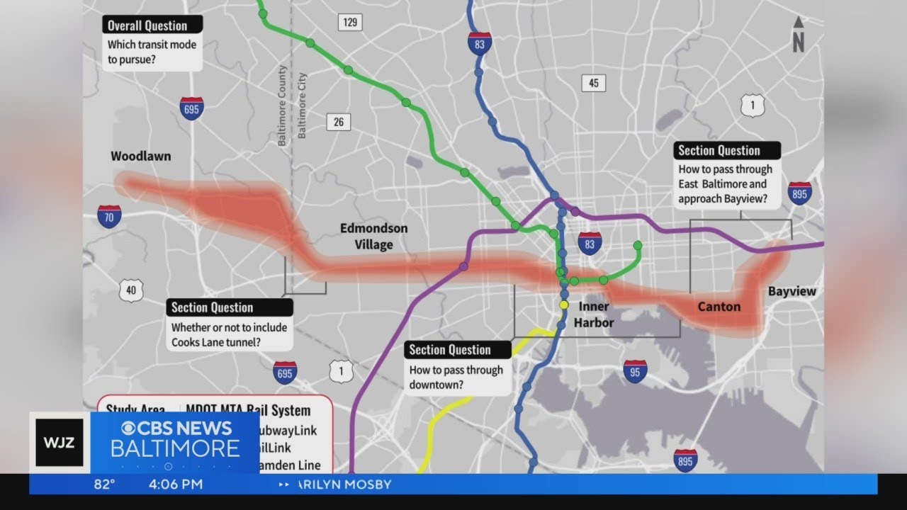Governor Moore announces plan to revive Baltimore Red Line project ...