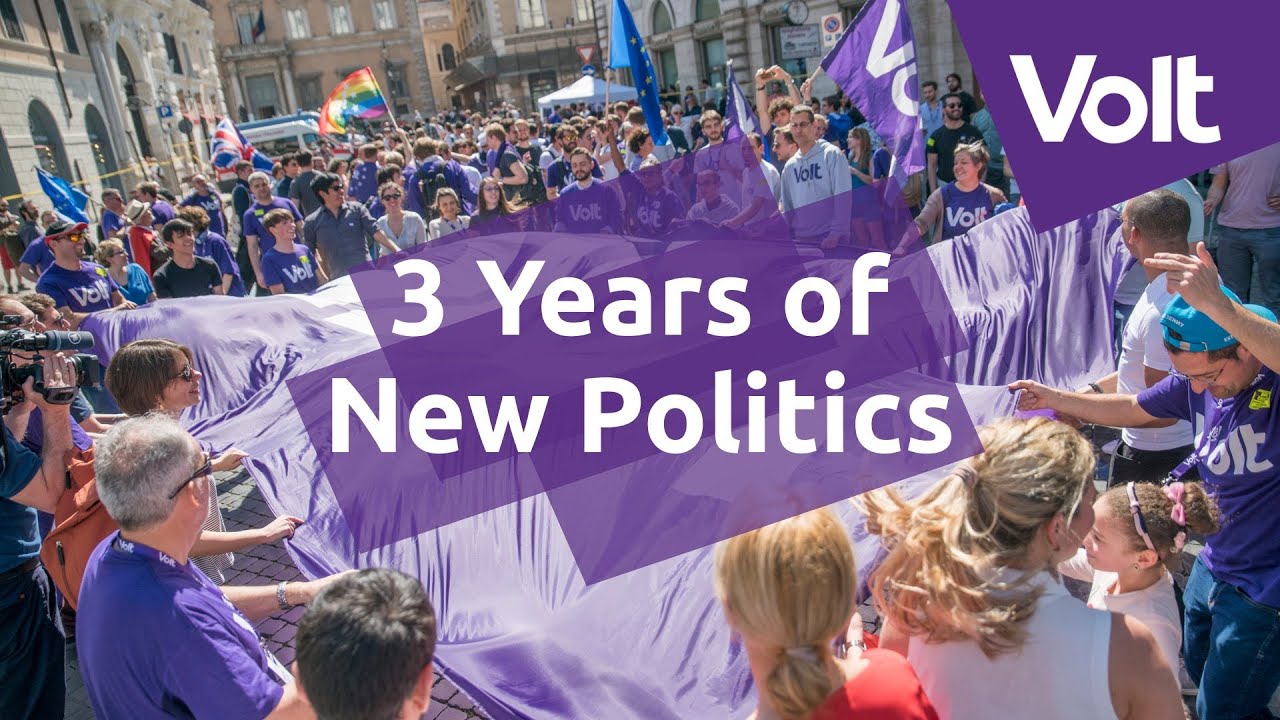 New politics for Europe! 🇪🇺3 years of Volt Europa - the pan-European ...