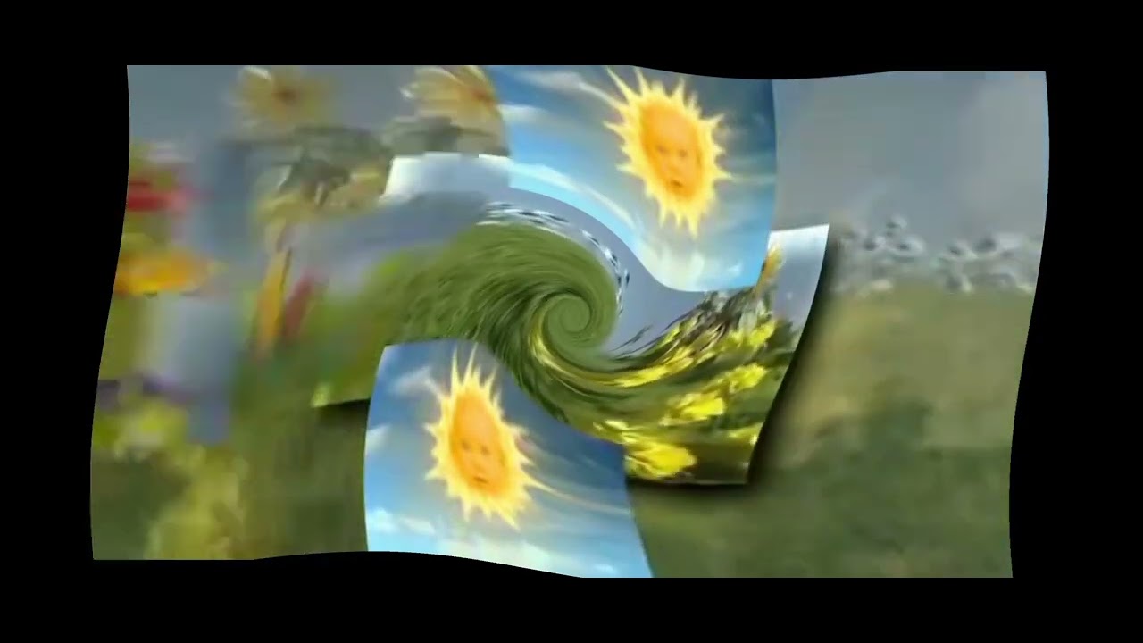 creepy slower down teletubbies theme song scan in Fast drain - YouTube