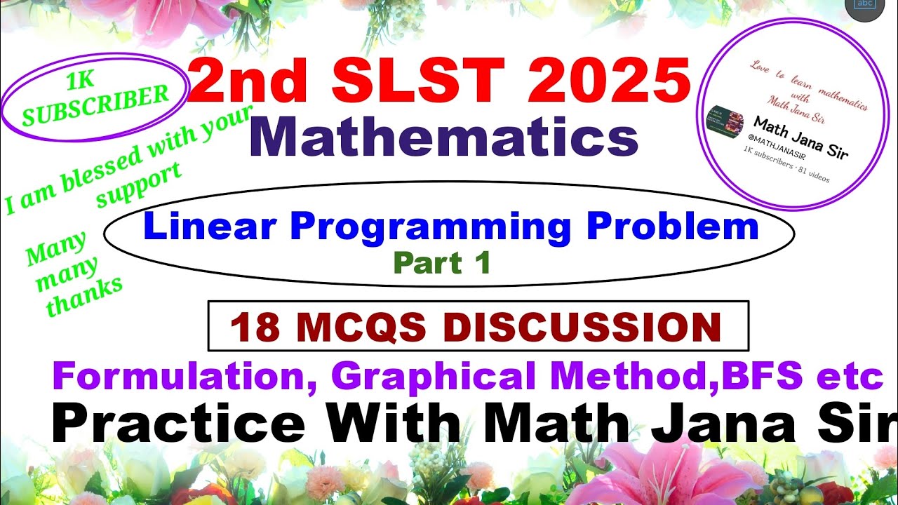 WBSSC # LPP # PART 1 # SLST 2025 - YouTube