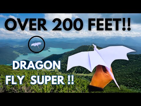How to Making Dragon Airplane From Paper - Dragon Airplane That Fly Far