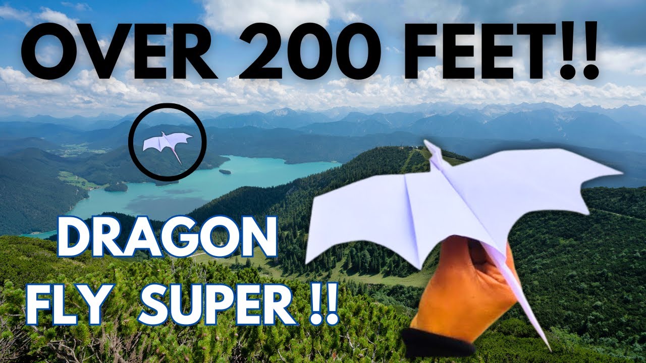 How to Making Dragon Airplane From Paper - Dragon Airplane That Fly Far ...