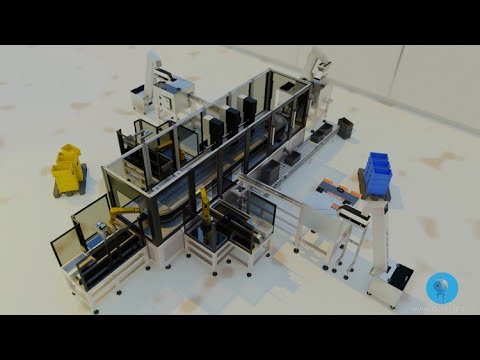 Flexible Manufacturing System (FMS) with Automated Manufacturing Robots ...