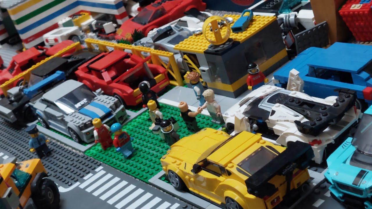 How to Make a Simple and Realistic Lego Car Meet - YouTube