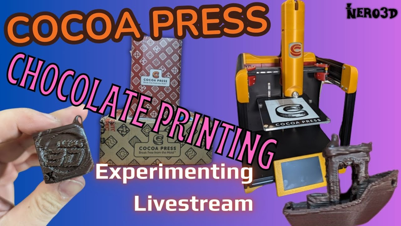 Chocolate Printing Experimenting - 3D Chocolate Printer #3dprinting # ...