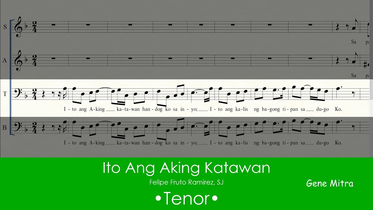 Ito Ang Aking Katawan • Tenor - YouTube