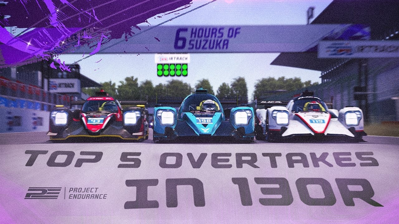 TOP 5 OVERTAKES IN 130R | 6 Hours of Suzuka | Project Endurance - YouTube