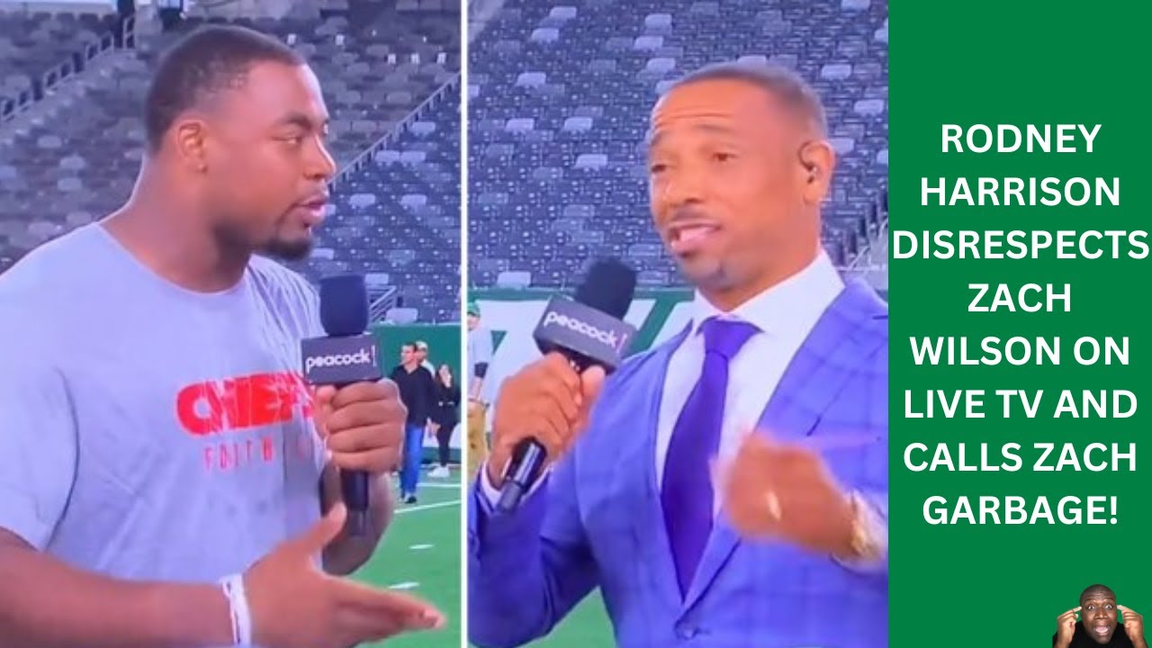 Rodney Harrison disrespects Zach Wilson and calls him garbage! - YouTube