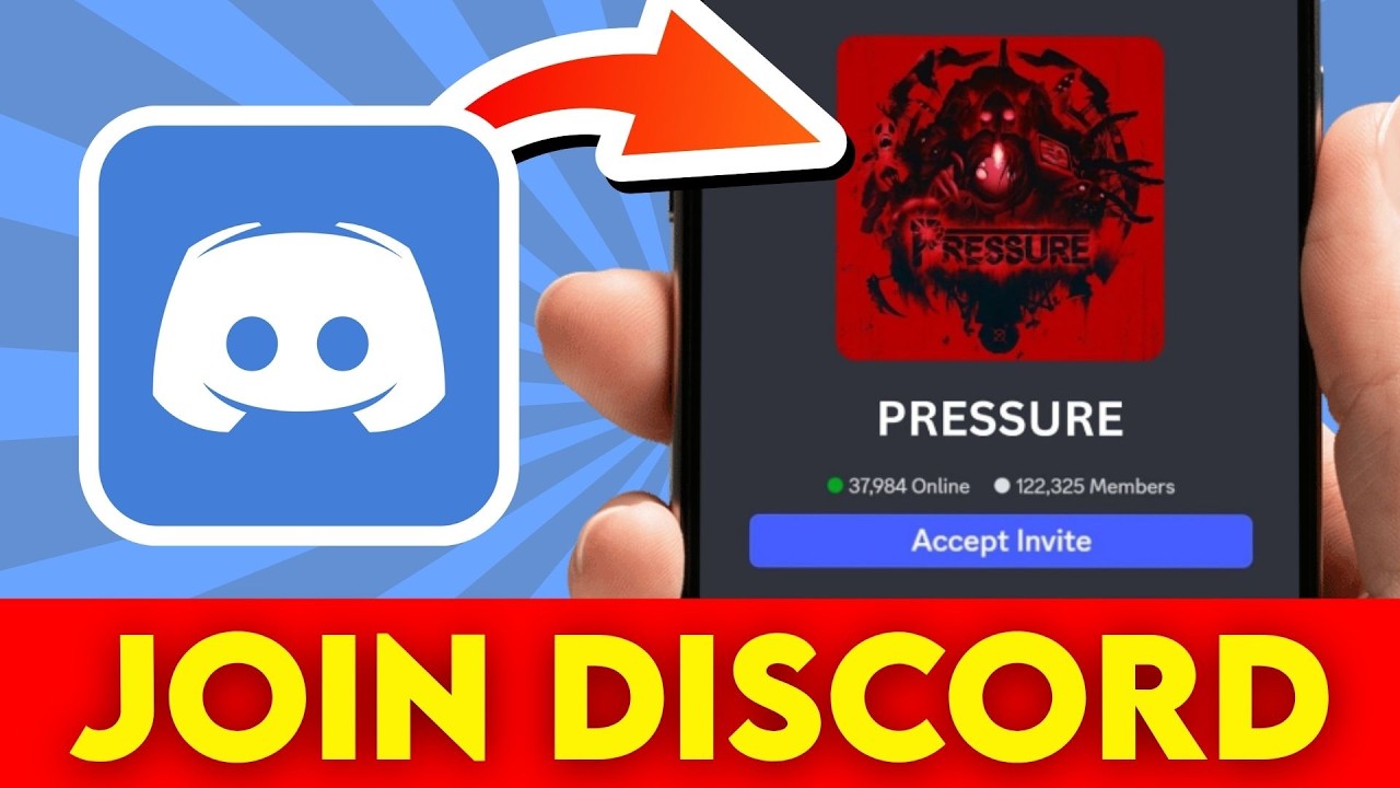 How to Join PRESSURE Discord Server on MOBILE (QUICK & EASY) - YouTube