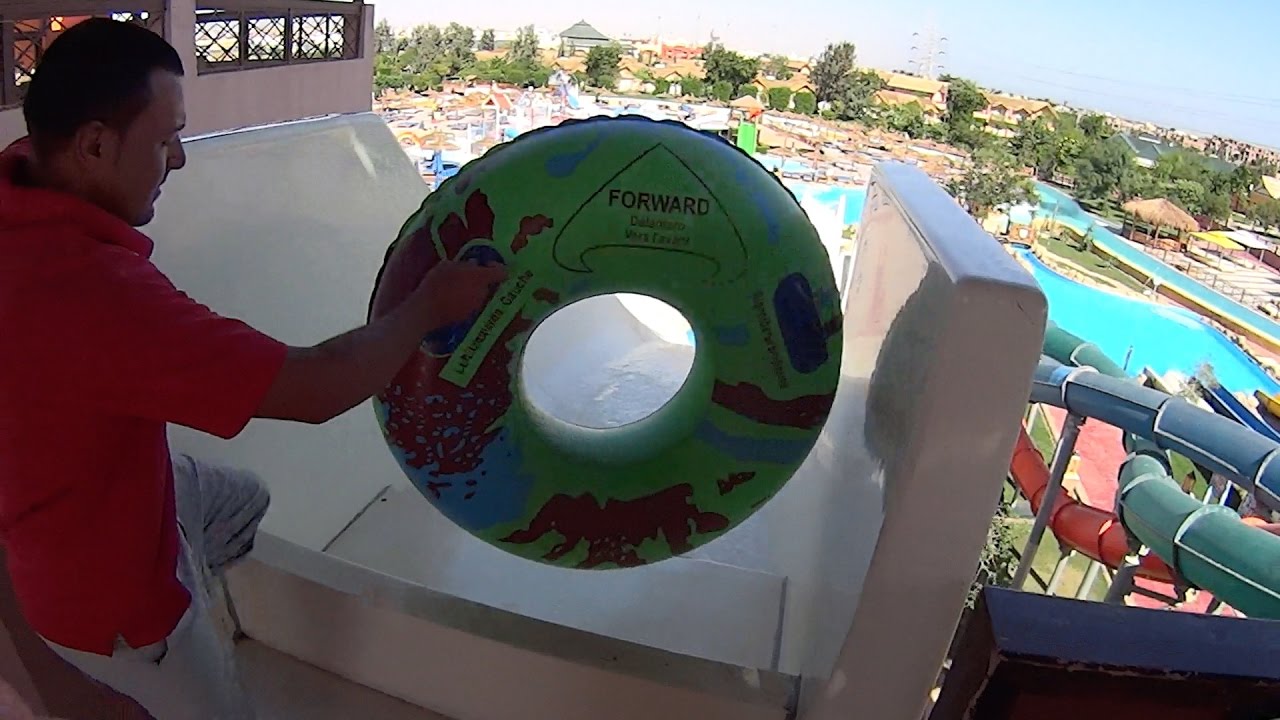 Uphill Flying Water Slide at Jungle Aqua Park - YouTube