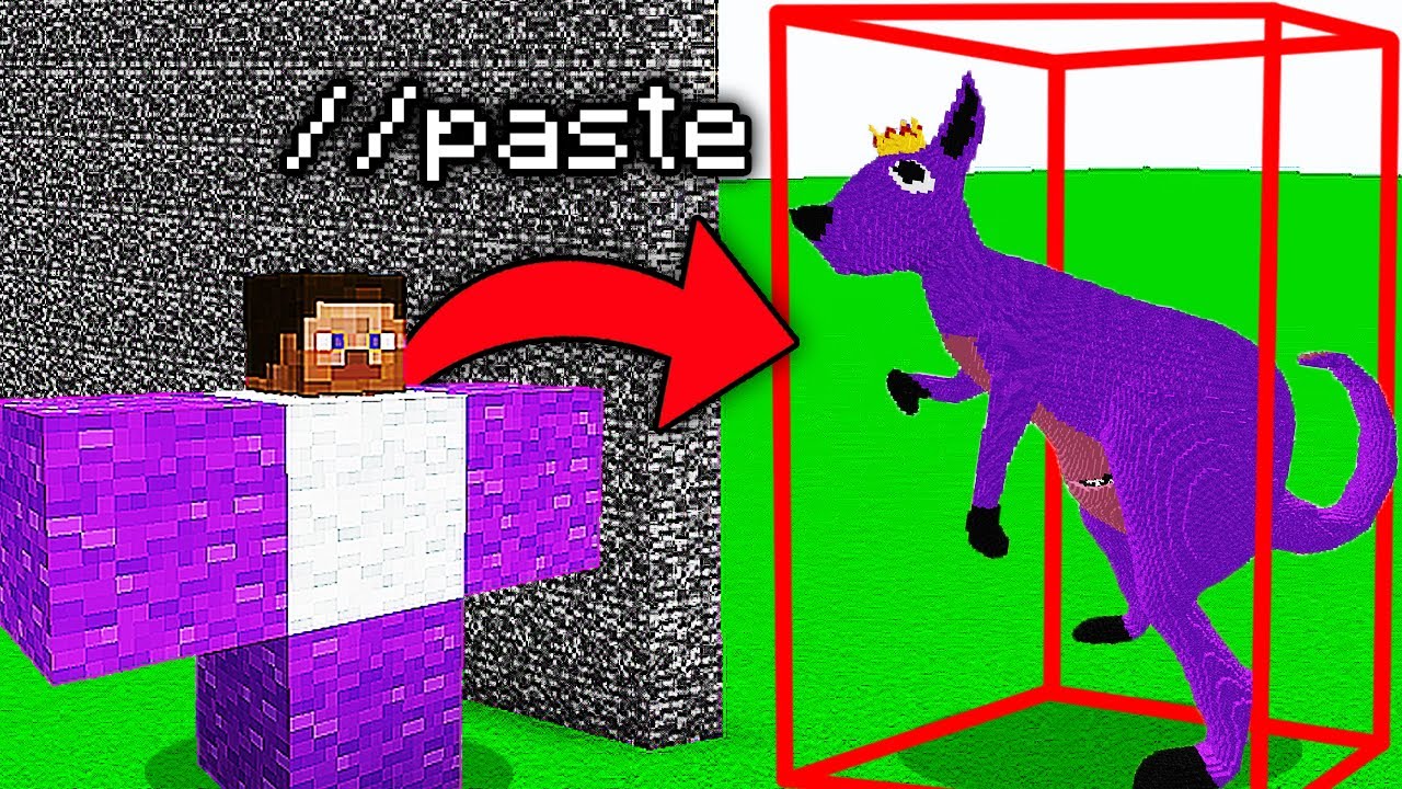 I CHEATED With //Paste in a Purple Kangaroo Build Challenge - YouTube