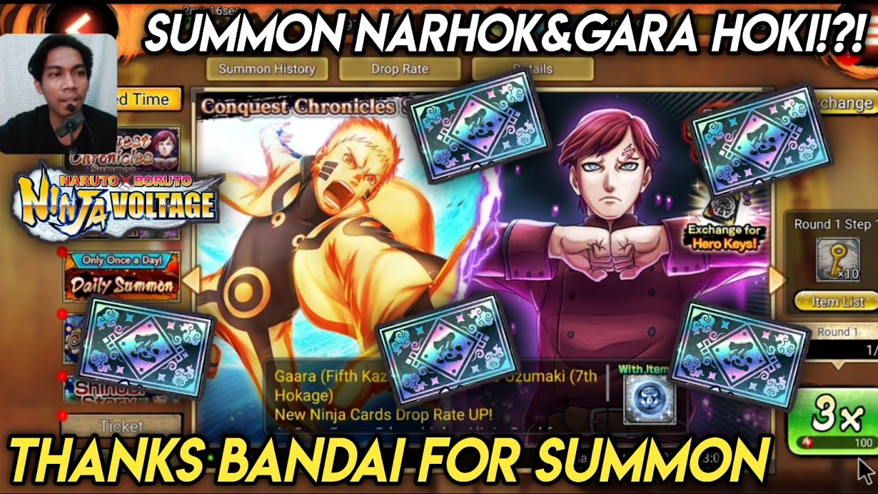 SUMMON NARUTO HOKAGE&GAARA KAZEKAGE THANKS BANDAI - NARUTO X BORUTO ...