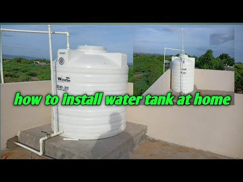 how to install water tank at home - YouTube