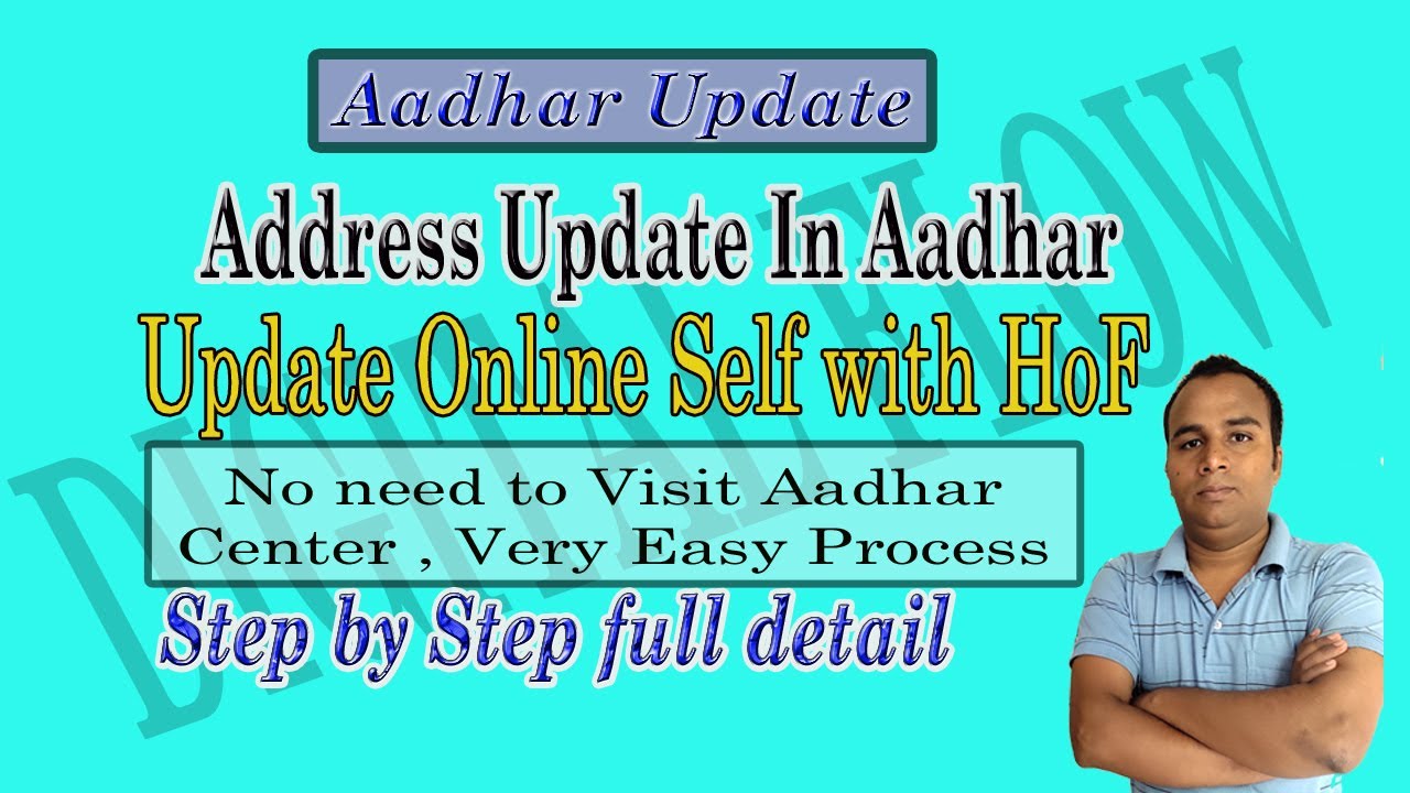 how to update adhaar with self declaration hof based I Head of Family ...