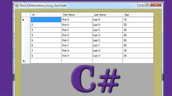 C# DataGridView Tutorial - YouTube