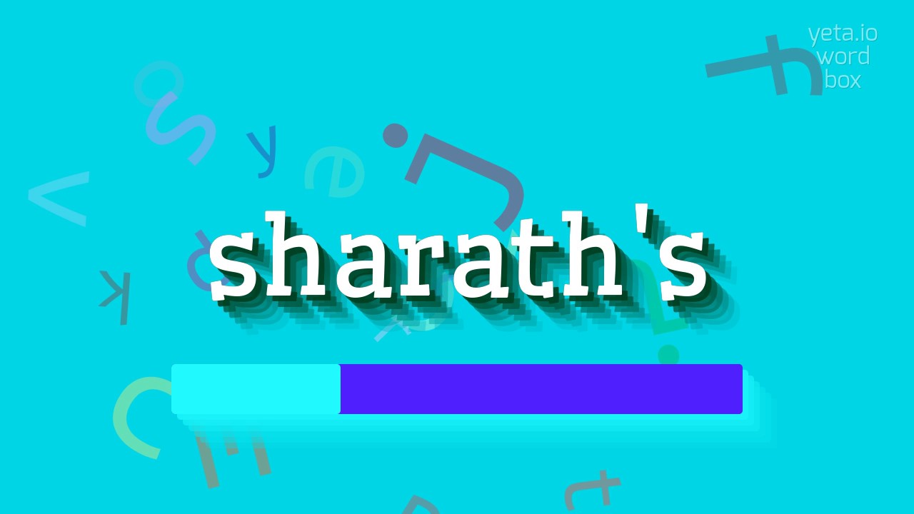 How to say "sharath's"! (High Quality Voices) - YouTube