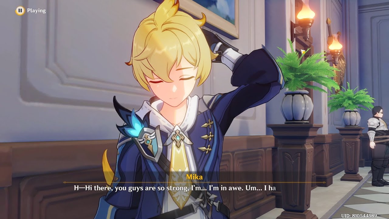 Genshin Impact - Meeting Mika (Japanese Voice/English Sub) - YouTube