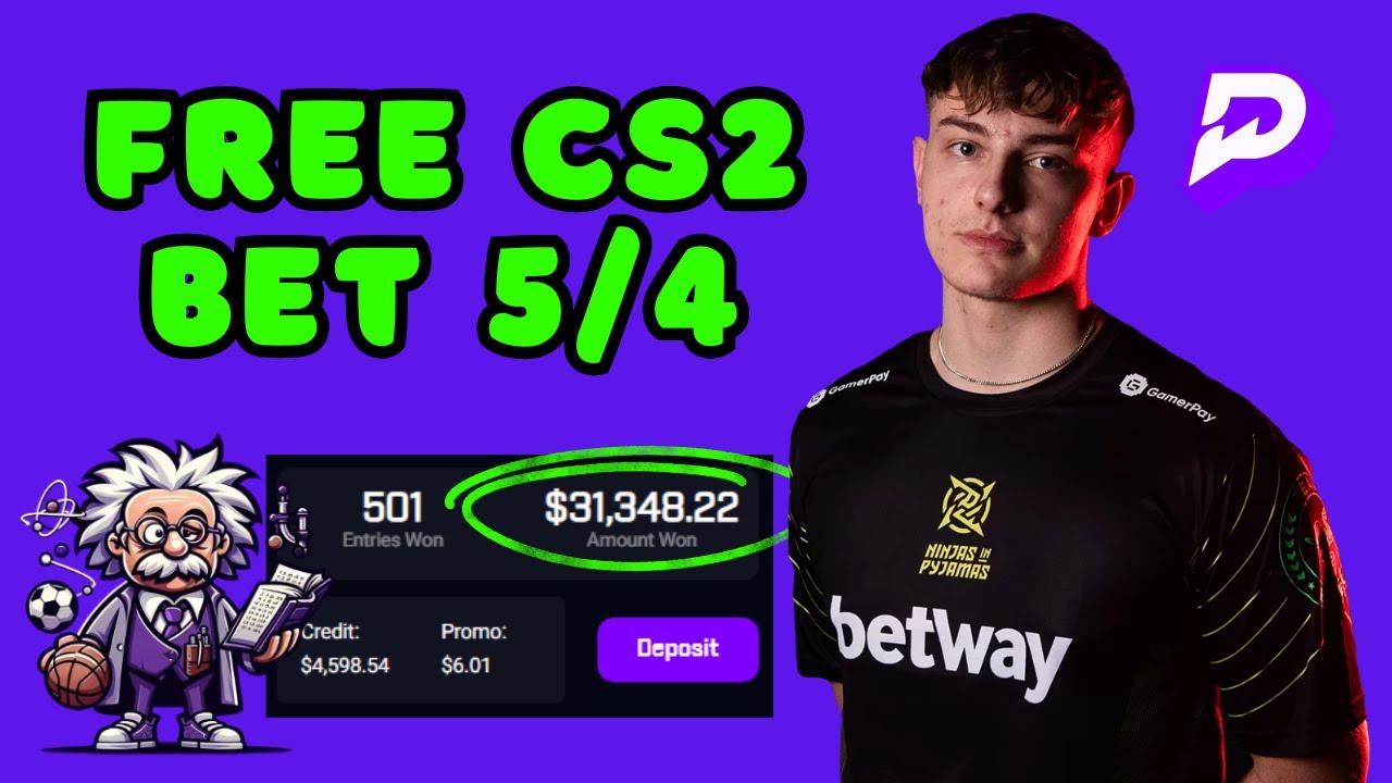 $40 to Win $1000: Correlated CS2 PrizePicks for 5-4 🎮 - YouTube