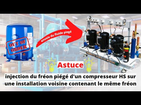 Astuce: injection du fréon piégé du compresseur HS sur une installation ...
