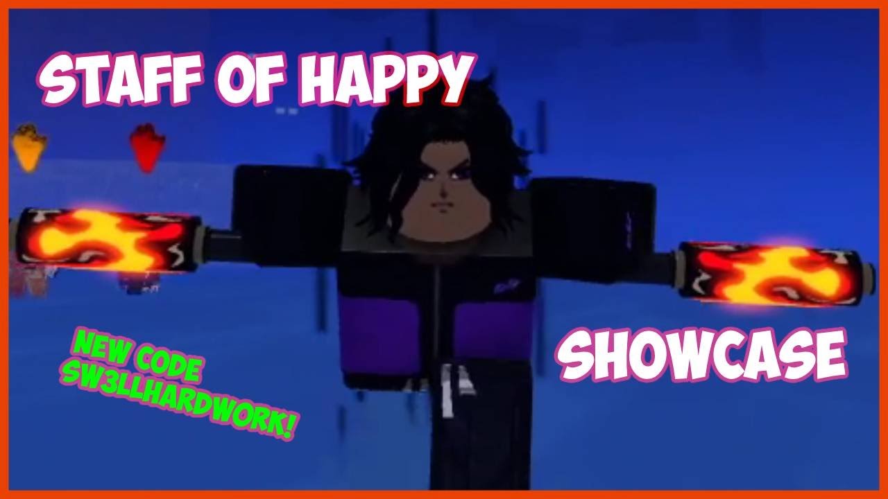 Staff Of Happy FULL Weapon Showcase Shindo Life - YouTube