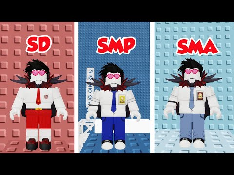 Kita Pergi  Sekolah SD SMP SMA Lagi Di TOWER Sekolah Roblox!!!