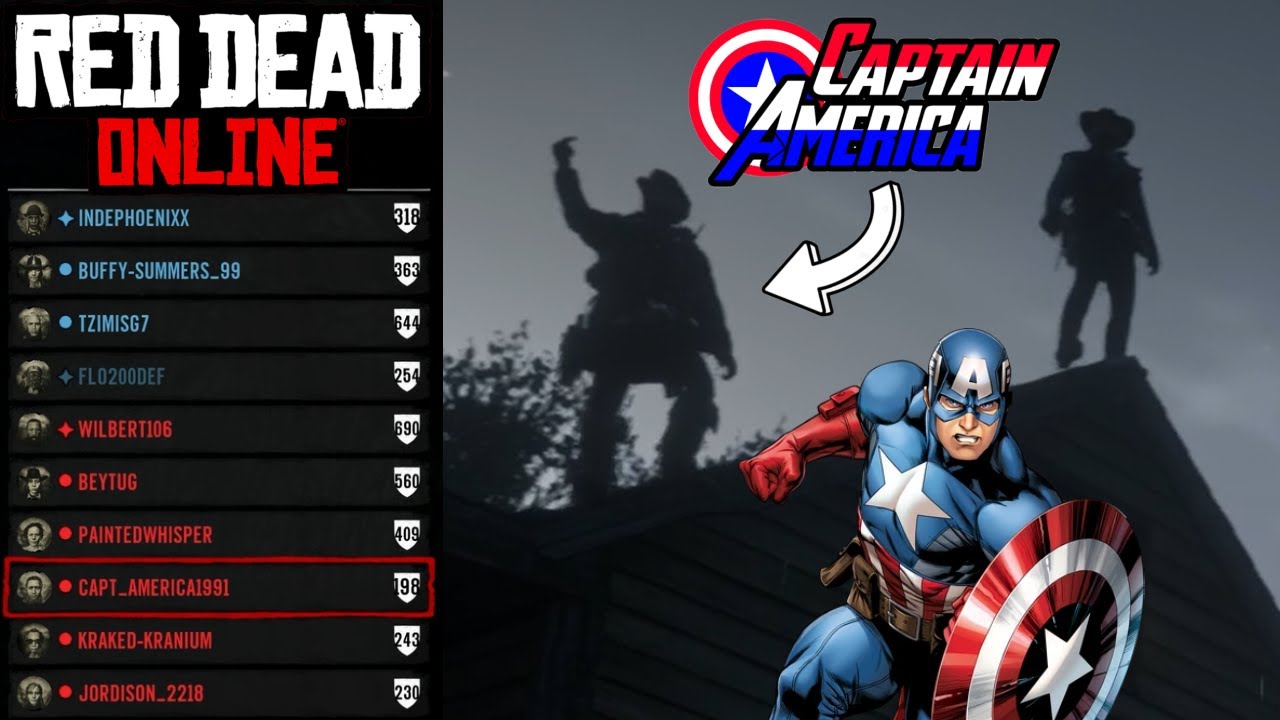 Captain America Assembled The Avengers in Red Dead Online - YouTube