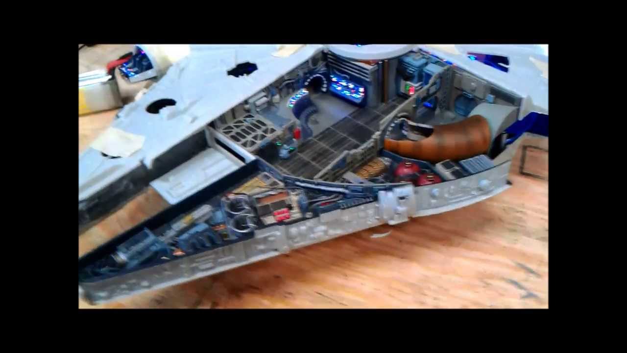 The Millennium Falcon Cutaway model build #5 - YouTube