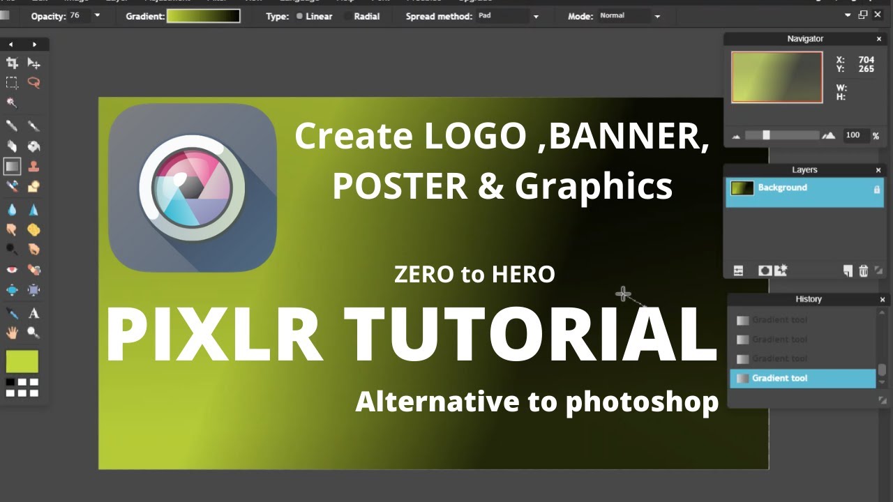 PIXLR Tutorial | FREE Online Design tool for Beginners | Best Photoshop ...