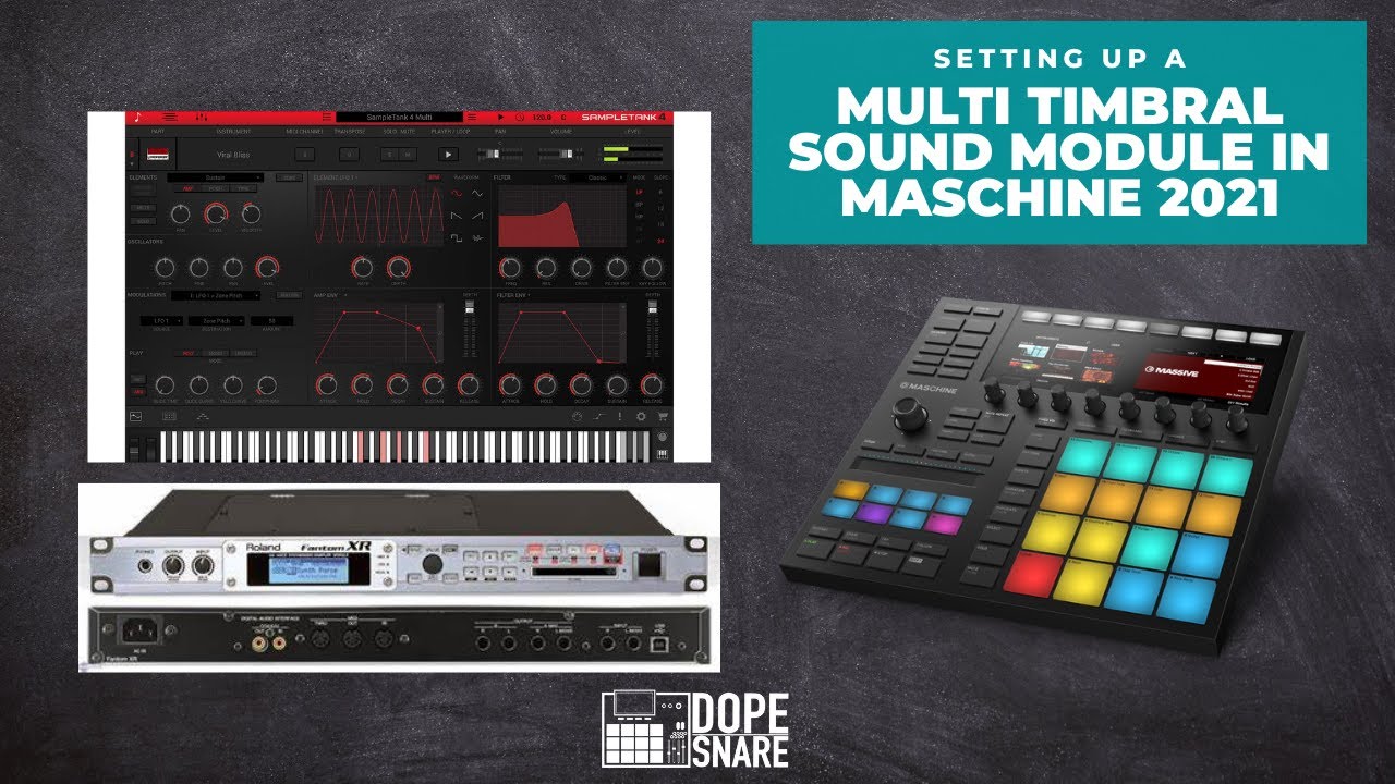 How to set up Multitimbral Sound Module or Synth In Maschine in 2021 ...