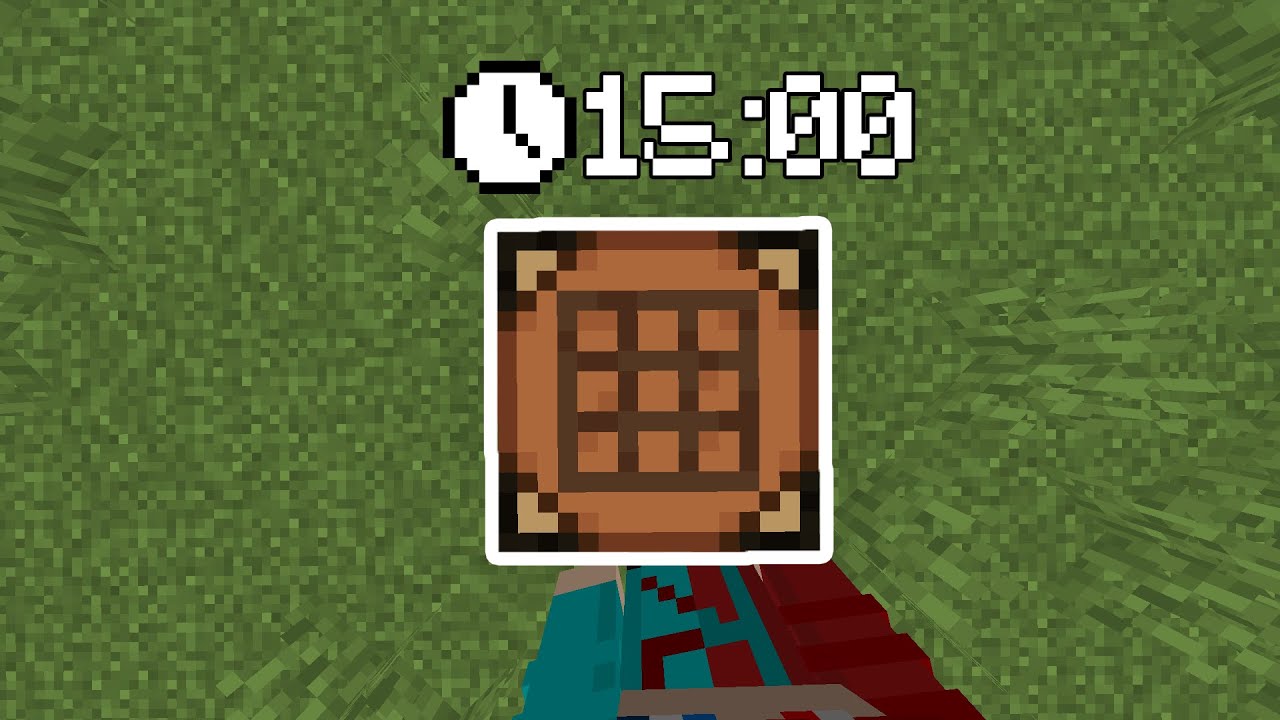 HOW MANY ITEMS CAN I CRAFT IN 15 MINUTES IN MINECRAFT?? - YouTube