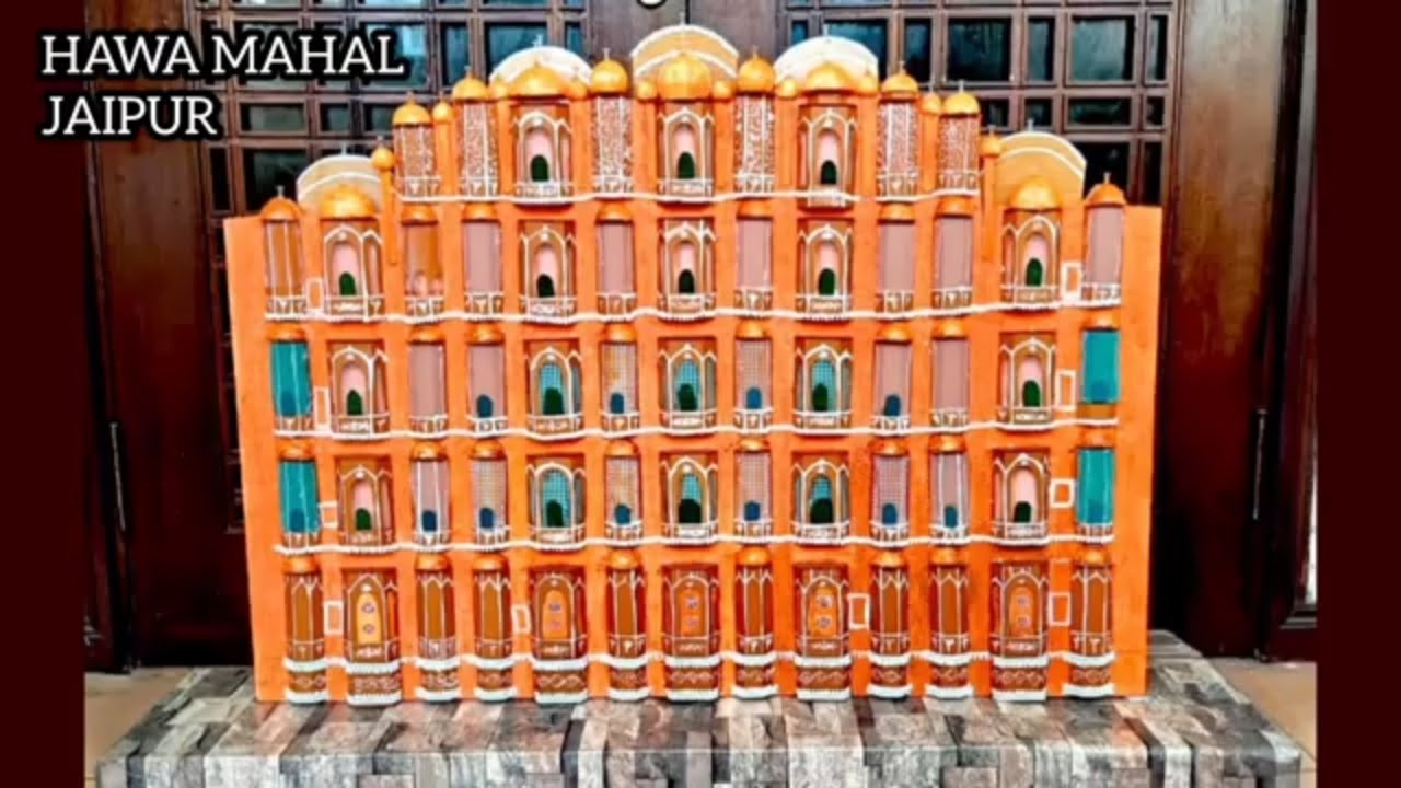300 Years old Hawa Mahal | 3D Model for School | Red and Pink Sandstone ...