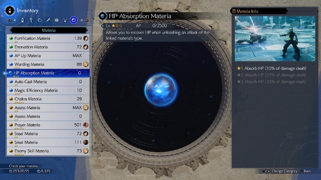 FINAL FANTASY VII REBIRTH how to unlock HP absorption materia - YouTube