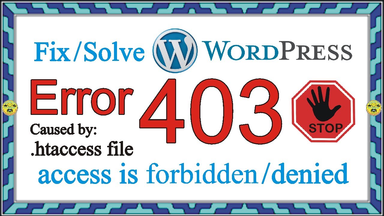 How to fix 403 Forbidden Error in WordPress? I How to Fix The 403 ...