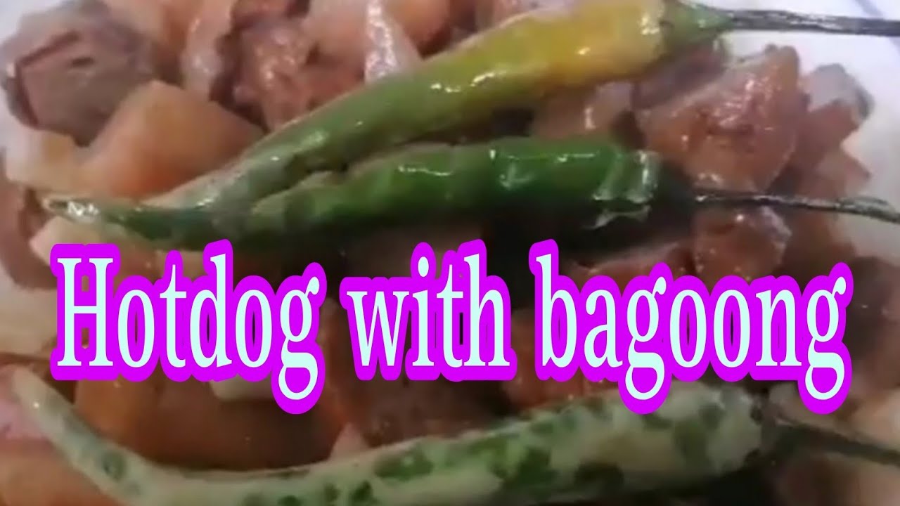 hotdog 🌭 mixed #bagoong recipe sarap NG siling maanghang 😋/bebeng ...