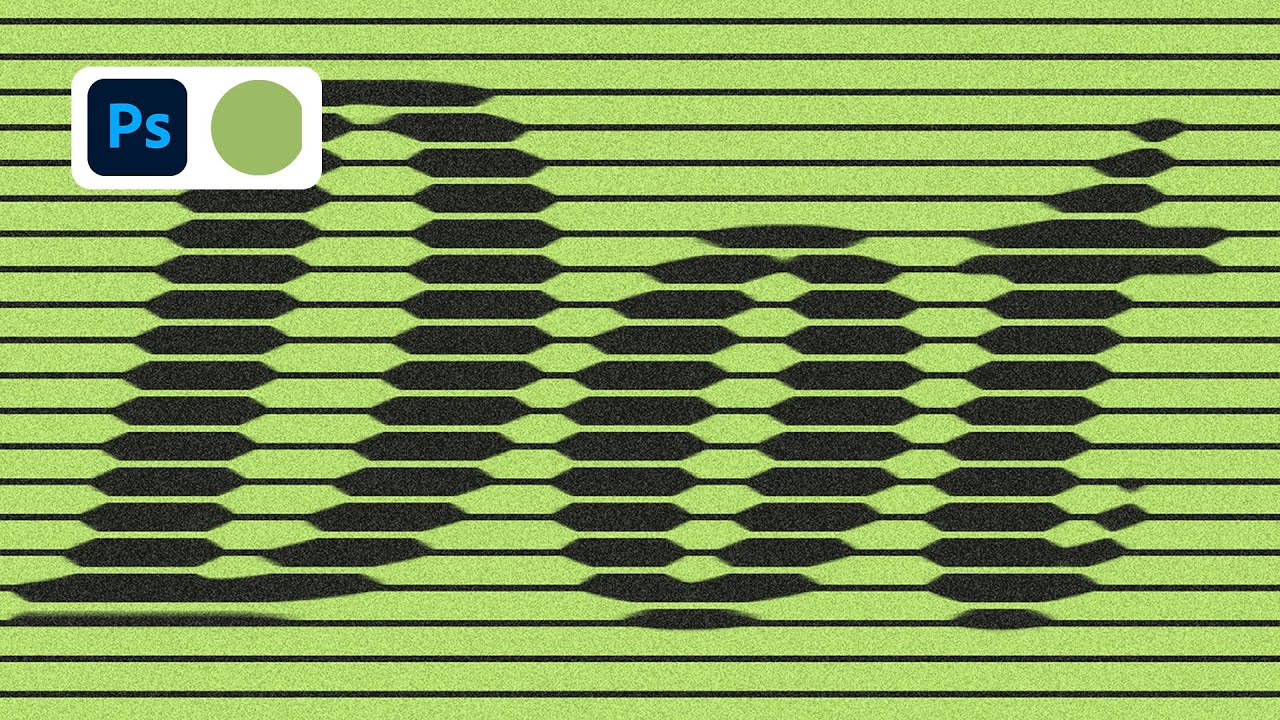 How To Create Line HALFTONE Typography Effect in Photoshop - YouTube