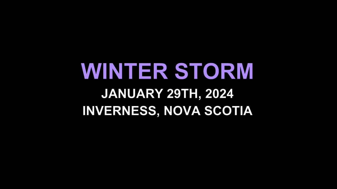 Inverness Winter Storm 2024 - YouTube