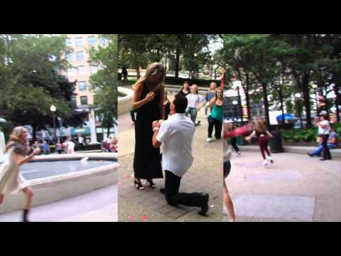 Linda & David's Flash Mob Proposal - Detroit, MI - YouTube