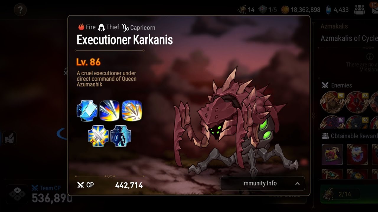 [Epic7] Azmakalis of Cycle (Nightmare) - Executioner Karkanis - YouTube