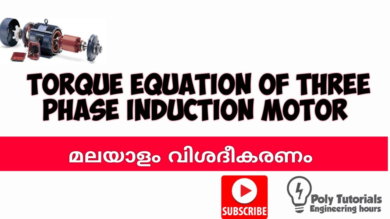 Torque Equation of Three Phase Induction Motor| Kerala Polytechnic ...