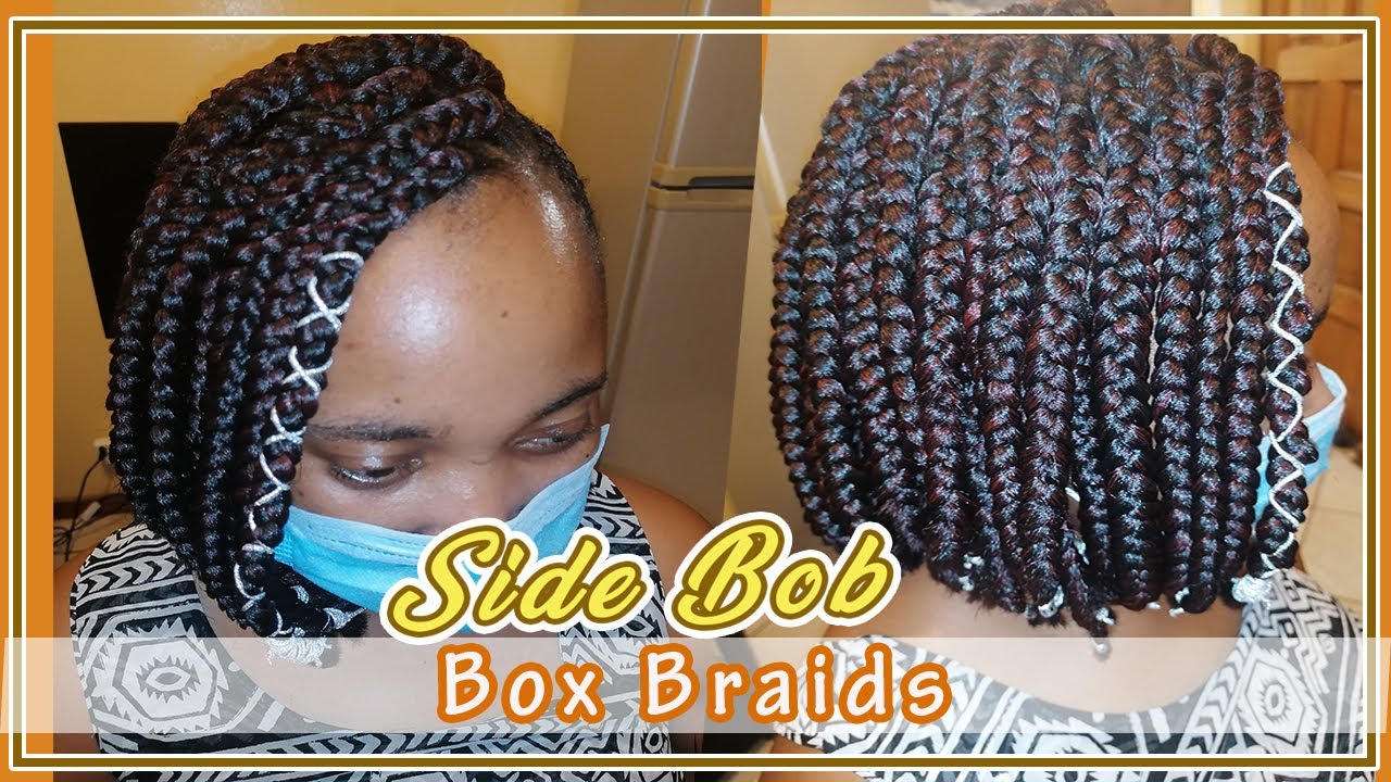 Side Bob Box Braids | Box Braids | Short Box Braids with Darling Yaki ...