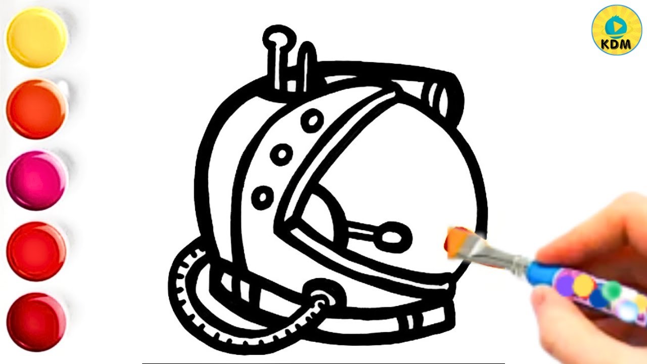 ASTRONAUT HELMET DRAWING FOR KIDS|HOW TO DRAW| EASY DRAWING FOR KIDS ...